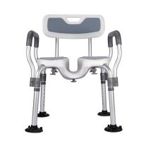 China Non Slip Bathroom Chair For Elderly Disabled Aluminum Shower Chair for sale