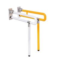 China Foldable Toilet Hand Rails ABS Stainless Steel Bathroom Support Bar for sale