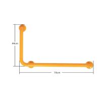China Wall Mounted L Shape Bathroom Hand Rails 304 Stainless Steel Toilet Assist Bars for sale