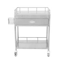 China Long Lasting Hospital Stainless Steel Trolley Customized Surgical Case Cart for sale