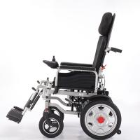 China High Strength Steel Folding Electric Wheelchair for Elderly with Lead Acid Batteries Portable and Lightweight for sale