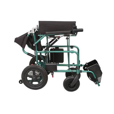 China Automatic Folding Power Electric Wheelchair with Strong Electromagnetic Brake and Carbon Steel Wheels for sale