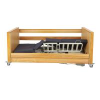 China Five Function Solid Wood Sliding Guardrail Nursing Bed for Hospital and Home for sale