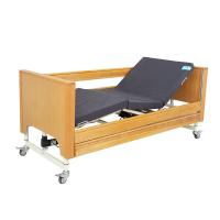 China Electric Lift Paralyzed Nursing Bed Brown  Adjustable 4 Function for Hospital Furniture for sale