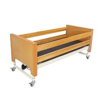 China Electric Lift Paralyzed Nursing Bed Brown  Adjustable 4 Function for Hospital Furniture for sale