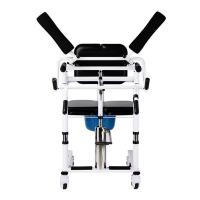 China Hydraulic Transport Assist Chair Transfer Commode Wheelchair for Elderly Universal Wheel and High Carbon Steel Main Frame for sale