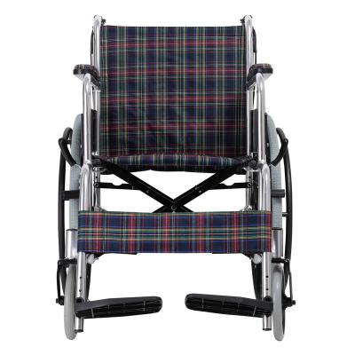 China Manual lightweight wheelchair high quality foldable car luggage disabled elderly manual wheelchair for sale