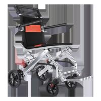 China Aircraft Model Foldable Lightweight Manual Wheelchair Aluminum Steel Wheelchair Ultralight Wheelchair for sale