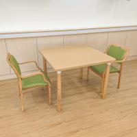 China Square Structure Folded/Unfolded Home Care Dining Room Table and Chairs for Elderly Community for sale