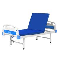 China Customization YFH-C005 Hospital Bed with Metal and ABS Material Adjustable Back Lift Movable Manual Single Crank Handle for sale