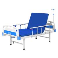 China Customization YFH-C005 Hospital Bed with Metal and ABS Material Adjustable Back Lift Movable Manual Single Crank Handle for sale