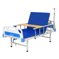 China Customization YFH-C005 Hospital Bed with Metal and ABS Material Adjustable Back Lift Movable Manual Single Crank Handle for sale