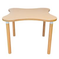 China 4 People Solid Wood Dining Table Simple Style Home Furniture for Custom Nursing Home Care Center in Rotary Fixed Design for sale