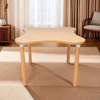 China 4 People Solid Wood Dining Table Simple Style Home Furniture for Custom Nursing Home Care Center in Rotary Fixed Design for sale