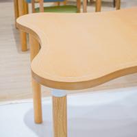 China 4 People Solid Wood Dining Table Simple Style Home Furniture for Custom Nursing Home Care Center in Rotary Fixed Design for sale