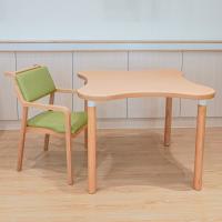China 4 People Solid Wood Dining Table Simple Style Home Furniture for Custom Nursing Home Care Center in Rotary Fixed Design for sale