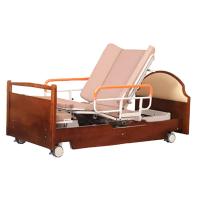 China Multifunctional Electric Rotary Nursing Beds Solid Wood Metal Material Elderly Care Beds for sale