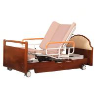 China Home care community hospital high-end function of wood rotary nursing beds for sale