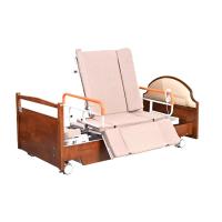 China Home care community hospital high-end function of wood rotary nursing beds for sale