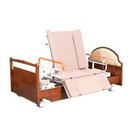 China Home care community hospital high-end function of wood rotary nursing beds for sale
