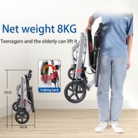 China Airplane use Foldable manual light weight travel transport wheelchair for sale