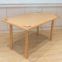 China Popular  Solid Wood Leisure Dining Table and Chairs Dining Room Rectangular Table for sale