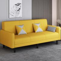 China Sofa Scandinavian Elegant Sponge Wave PU Living Room Sofa European Furniture Apartment for sale