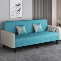 China Sofa Scandinavian Elegant Sponge Wave PU Living Room Sofa European Furniture Apartment for sale