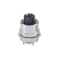 China IP67 M12 Panel Mount Connector Miniature Circular Waterproof Sensor Connector for sale