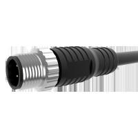 China Straight Shielded Female M12 Cable Connector Binder 5/8/12pin Waterproof IP67/68 for sale