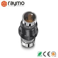 China Female Gender Circular Push Pull Connectors Gold Plated Contacts for sale
