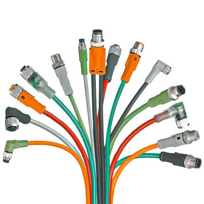China Waterproof Ip67 Ip68 M12 Connector Cable Assembly 3 Pins To 17 Pins for sale