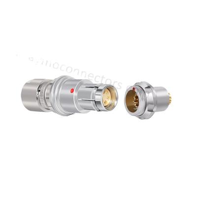 China 10-Pin Male Solder IP68 Waterproof Circular Connector Brass Housing for sale