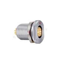 China RAYMO 19 Pin Circular Push Pull Connector Brass Chrome Plated DIN for sale