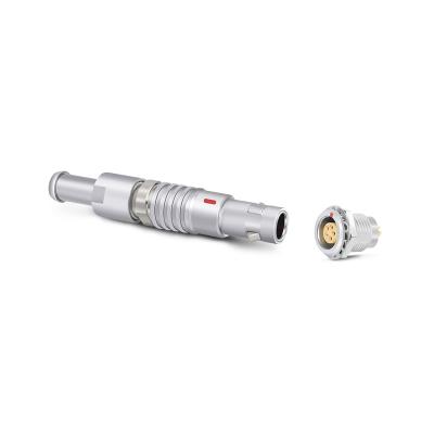 China FGG EGG 00B Push Pull Connector Male 2 3 4 Pin Brass Chrome for sale