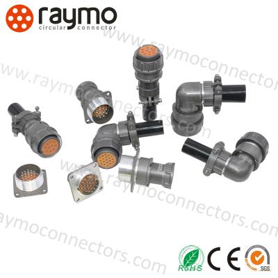China 2PM Circular Connector Aluminum Alloy Thread Connection 5-30A for sale