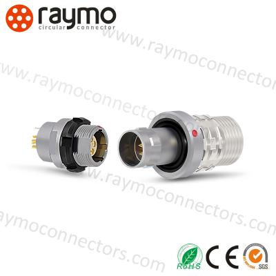 China AMC Industrial Connector 5Gbps Silver 10mm Push-Pull Defence Application Circular A11W*M-P27XBC0-0000 for sale
