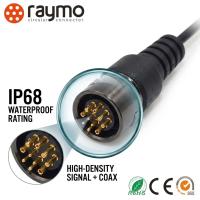 China 2B 10pin Mixed Coaxial Signal Circular Push Pull Connector IP68 Lemo Compatible Self Latching Plug for sale