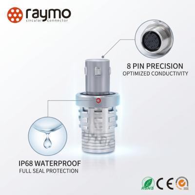 China AMC Series IP68 Waterproof Stainless Steel Miniature Circular Connector 8 Pin for Marine Use for sale