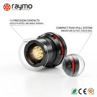 China AMC Series Miniature Circular Push Pull Connector 12 Pin Quick Coupling for Medical Devices for sale