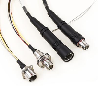 China 3K.93C Series 6 Pin Male/Female 10A Photoelectric Hybrid Connector Circular Push Pull Connector for HDTV Camera Cable Assembly for sale
