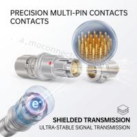 China SMPTE 304M Push Pull Self Latching Circular Waterproof Connector for 3K HDTV Camera Fibre Optic Systems for sale