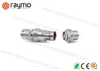 China DEU 102 103 1031 104 2pins watertight push pull connectors with natural chrome plated shell for sale