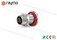 China DEU 102 103 1031 104 2pins watertight push pull connectors with natural chrome plated shell for sale
