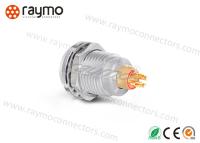 China Panel Mount Connector With Two Nuts Fixing ECG.1B.302 Metal Circular Push Pull Socket for sale