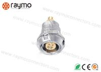 China Panel Mount Connector With Two Nuts Fixing ECG.1B.302 Metal Circular Push Pull Socket for sale