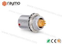 China Protruding Shell Panel Mount Fixed Receptacle EHG.0B.306 Metal Circular Push Pull Connector for sale