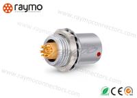 China Protruding Shell Panel Mount Fixed Receptacle EHG.0B.306 Metal Circular Push Pull Connector for sale