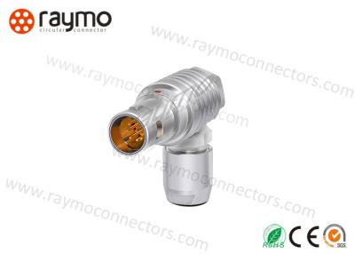 China 90 Degree Cable Mount Connector Metal Circular Push Pull FHG.1B.305 Elbow Plug for sale