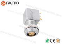 China 2-10 Pins 90 Degree Cable Connector, Back Panel Connectors Fixed Receptacle For Printed Circuit for sale